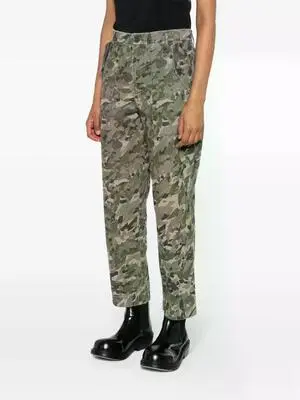 Zadig&Voltaire Camouflage Print Cotton Trousers