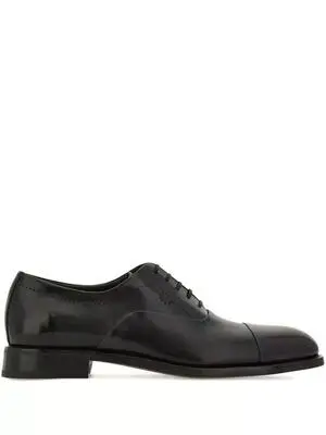 FERRAGAMO Tramezza Leather Oxford Shoes