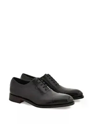 FERRAGAMO Tramezza Leather Oxford Shoes
