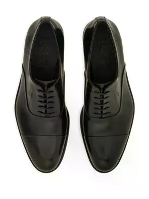 FERRAGAMO Tramezza Leather Oxford Shoes