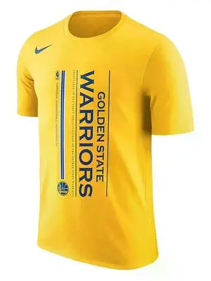 Nike Nba Golden State Warriors Dri-fit T-shirt - Yellow