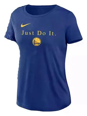 Nike Nba Golden State Warriors Just Do It Dri-fit T-shirt - Blue