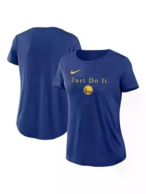 Nike Nba Golden State Warriors Just Do It Dri-fit T-shirt - Blue