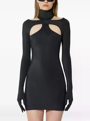 Vetements High-neck Cut-out Mini Dress