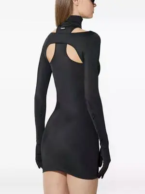 Vetements High-neck Cut-out Mini Dress