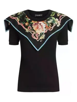Dolce & Gabbana Cotton-silk T-shirt