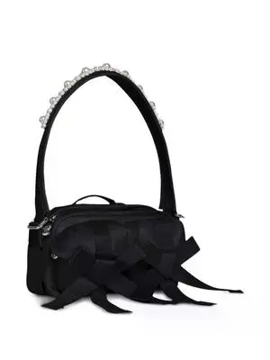 Simone Rocha Beaded Cross Body Bag With Bow Detailing