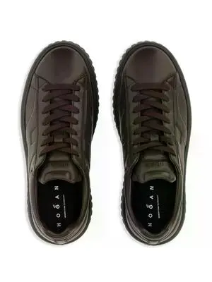 Hogan H-stripes Low-top Sneakers - Brown