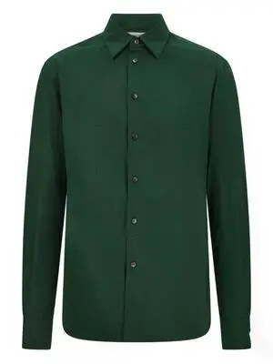 FERRAGAMO Micro-patterned Shirt - Green