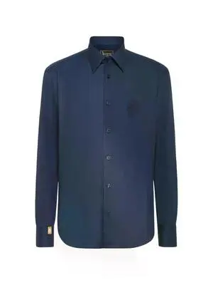 BILLIONAIRE Logo-patch Shirt - Blue