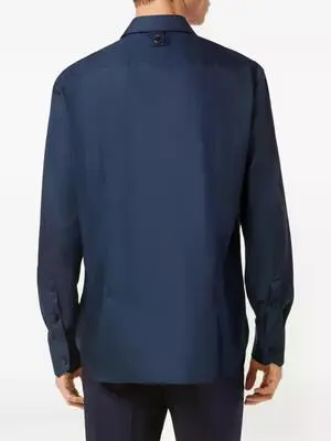 BILLIONAIRE Logo-patch Shirt - Blue