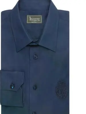 BILLIONAIRE Logo-patch Shirt - Blue