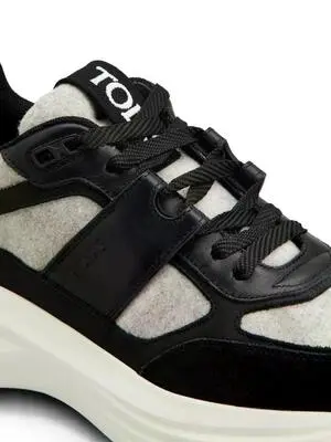 TOD'S Leather Sneakers - Black