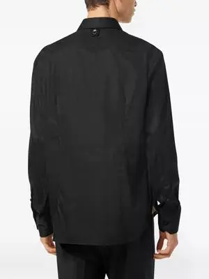 BILLIONAIRE Logo-embroidered Shirt - Black
