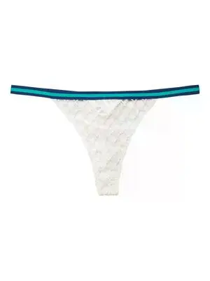 FLEUR DU MAL Match Point Thong - White
