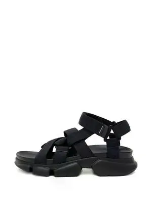 Undercover Cross-strap Platform Sandals - Black