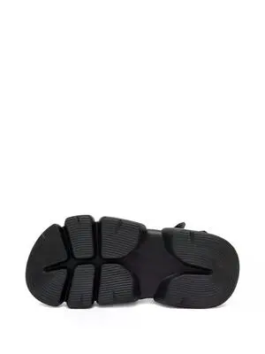 Undercover Cross-strap Platform Sandals - Black