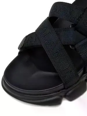 Undercover Cross-strap Platform Sandals - Black