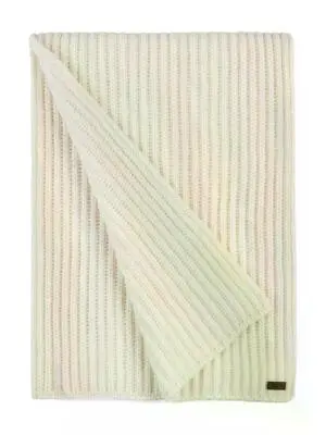 TOD'S Ribbed-knit Scarf - White