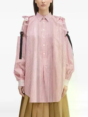 UNDERCOVERISM Striped Cut-out Shirt