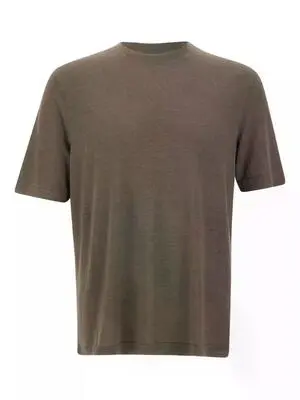 FILIPPO DE LAURENTIIS Short-sleeve Crew-neck T-shirt - Brown