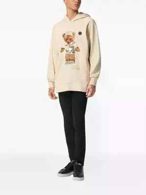 Philipp Plein Teddy Bear-motif Hoodie - Neutrals