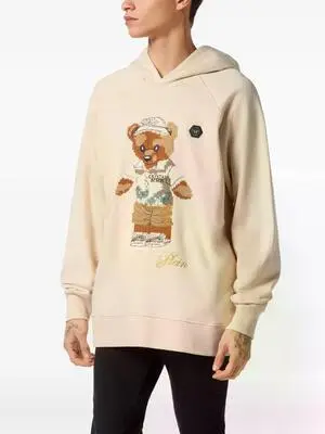 Philipp Plein Teddy Bear-motif Hoodie - Neutrals