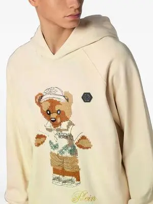 Philipp Plein Teddy Bear-motif Hoodie - Neutrals