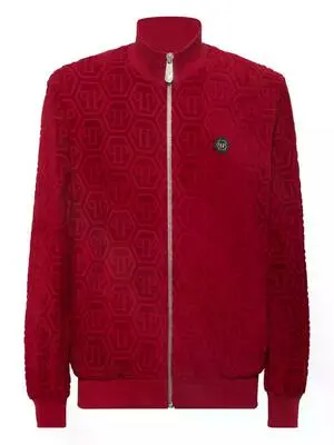 Philipp Plein Monogram-jacquard Track Jacket - Red