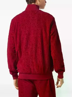Philipp Plein Monogram-jacquard Track Jacket - Red