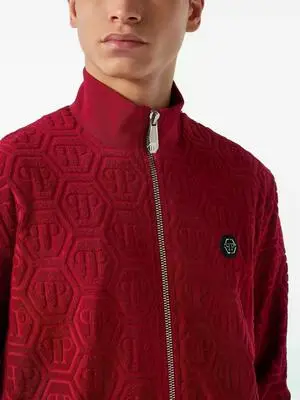 Philipp Plein Monogram-jacquard Track Jacket - Red