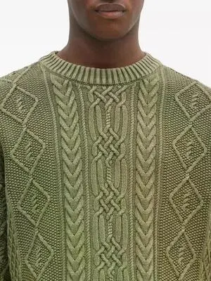 NEIGHBORHOOD Cable-knit Diamond-pattern Jumper