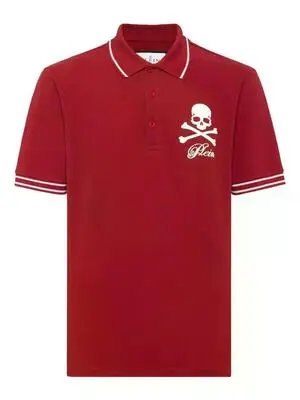 Philipp Plein Skull-and-bones Polo Shirt Red