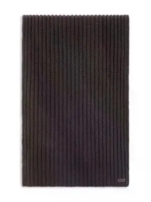 TOD'S Ribbed Knit Scarf - Brown
