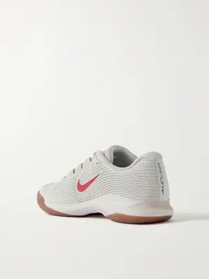 Nike Vapor 12 Rubber-trimmed Mesh Sneakers - Neutrals