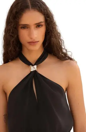 NEXT Halter Top With Hardware Detail