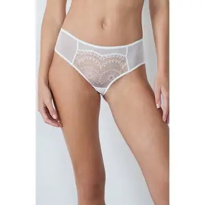 ETAM Promise Embroidered Briefs - Ecru
