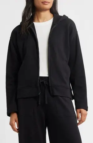 Eileen Fisher Organic Cotton Zip-up Hoodie
