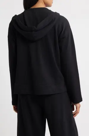 Eileen Fisher Organic Cotton Zip-up Hoodie