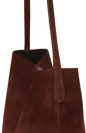MANSUR GAVRIEL Everyday Cabas Suede Hobo Bag - Chocolate