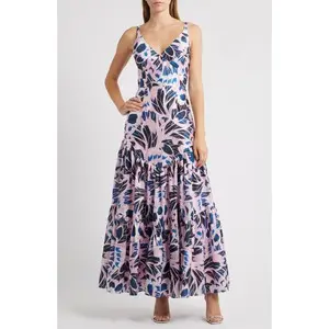 HUTCH Floral Tiered Gown