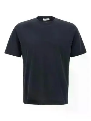 DIKTAT Side-slit Crew-neck T-shirt - Blue