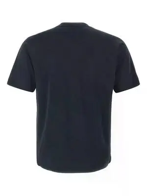 DIKTAT Side-slit Crew-neck T-shirt - Blue