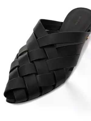 ANINE BING Flat Mules - Black