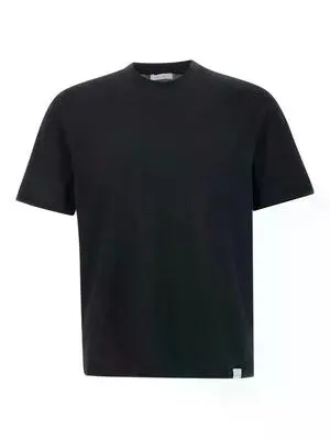 DIKTAT Side-slit Crew-neck T-shirt - Black