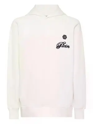 Philipp Plein Logo-patch Hoodie - Neutrals
