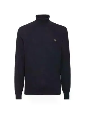 Philipp Plein Logo-patch Turtleneck Sweater - Black