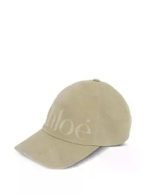 Chloé Logo-print Baseball Cap - Neutrals