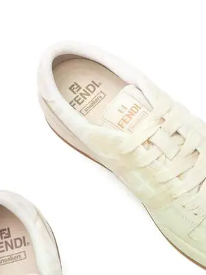 Fendi Match Suede Sneakers - Neutrals