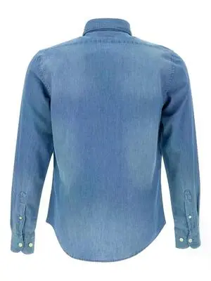 LA MARTINA Logo-embroidered Denim Shirt